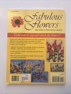 Other | Fabulous Flowers Book Dimensional Applique Quilt Quilting ...